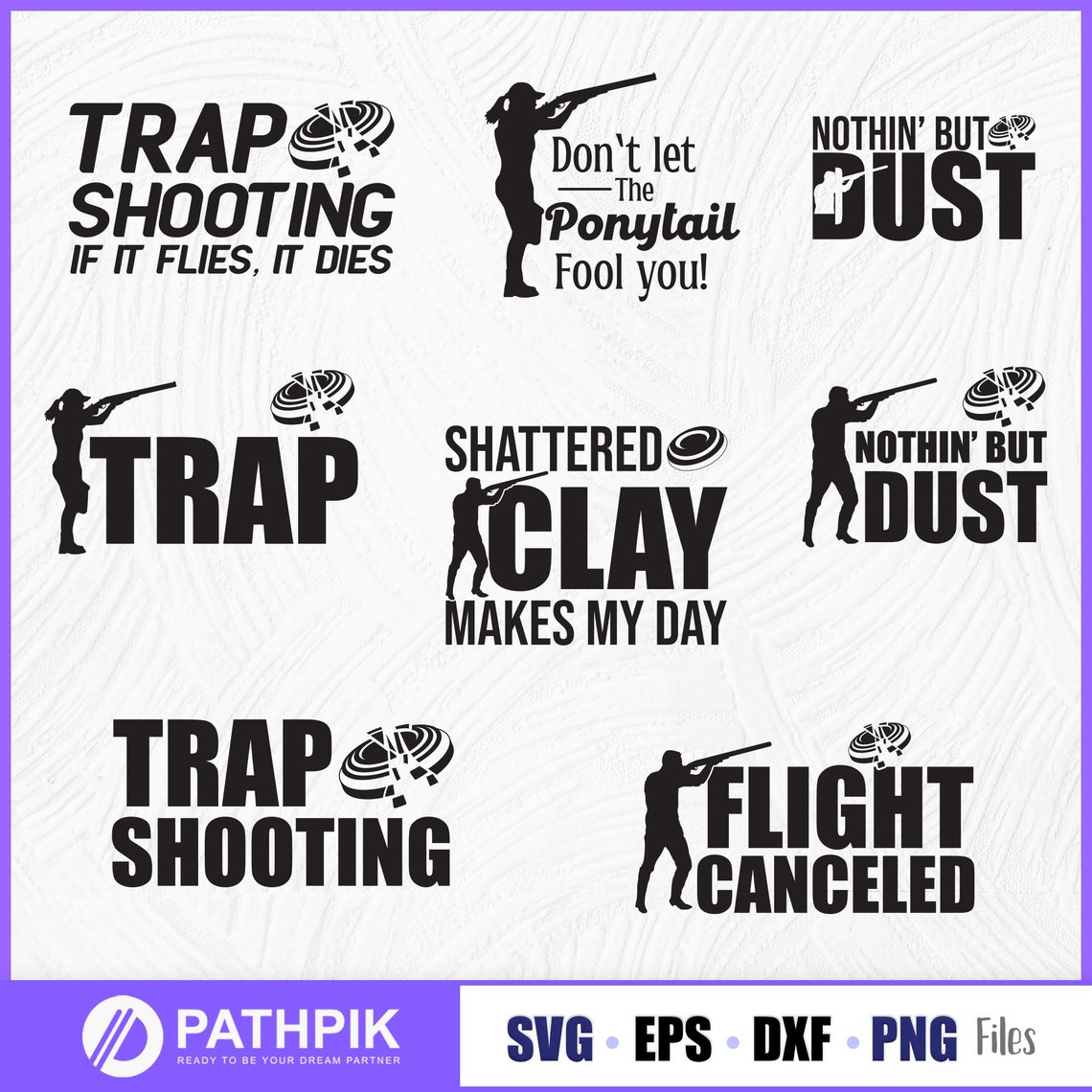 Trapshooting Svg Bundle 08 Design, Clay Target SVG, Trapshooting, Clay ...
