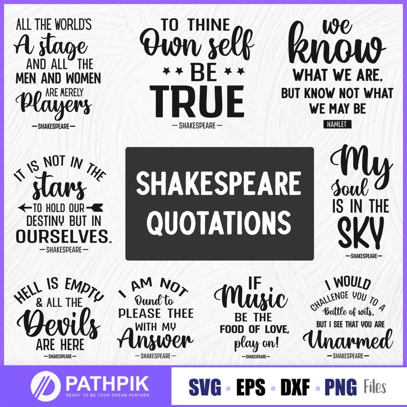 Shakespeare Svg Files - Etsy
