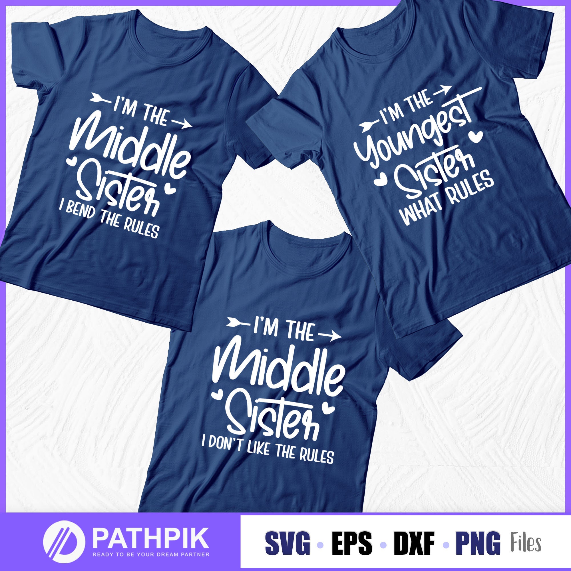 Sister Rules SVG 06 Design, Sisters Svg Bundle, Sister Family Svg ...