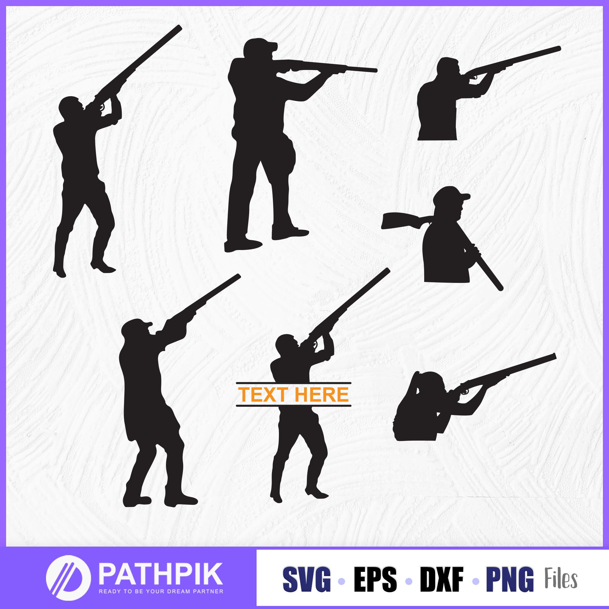 Skeet Shooter Svg, Shooting Silhouette, Hunting & Shooting SVG ...