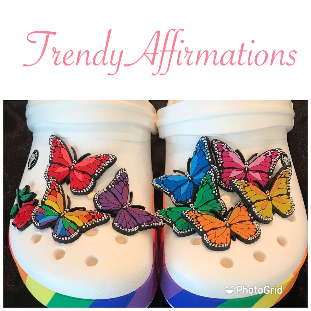 Butterfly Croc Charms/shoe Charms/clogs - Etsy