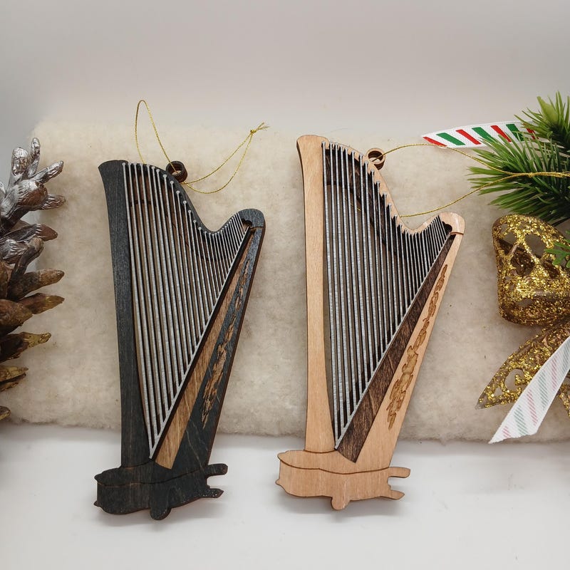 Miniature Harp for Decor - Etsy