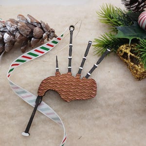 Bagpipe Ornament Musical Instrument Christmas Ornament Laser Cut Wood ...