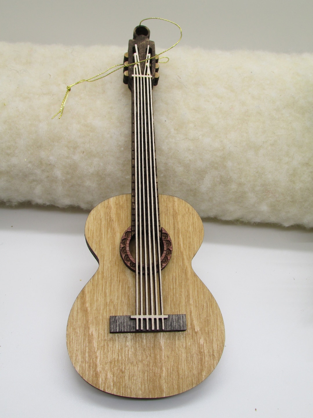 Classical Guitar Christmas Ornament; Musical Instrument Ornament; Laser ...