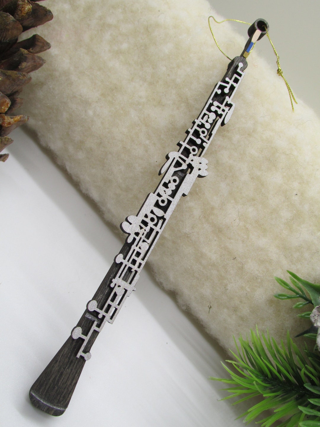 Oboe Christmas Ornament; Musical Instrument Ornament; Laser Cut Wood - Etsy