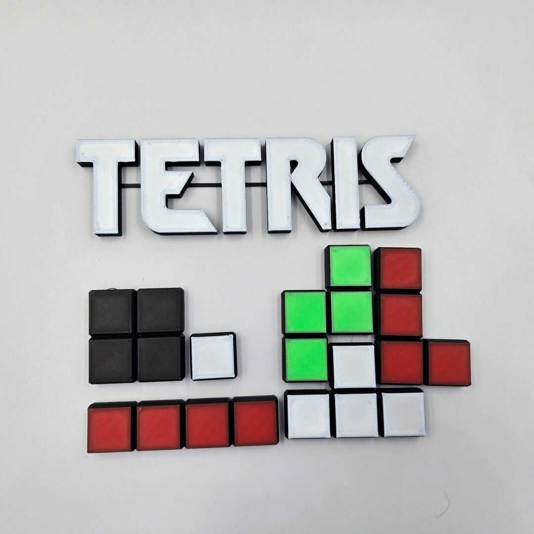 Tetris 3d Printed Model Logo Large Lerpo3d - Etsy UK