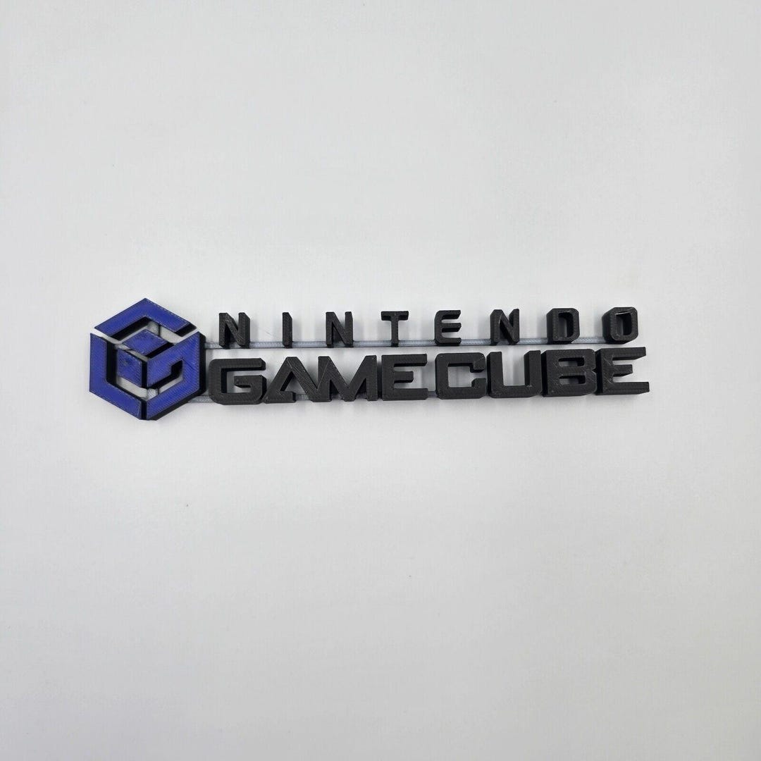 Nintendo Gamecube 3d Printed Logo Lerpo3d - Etsy
