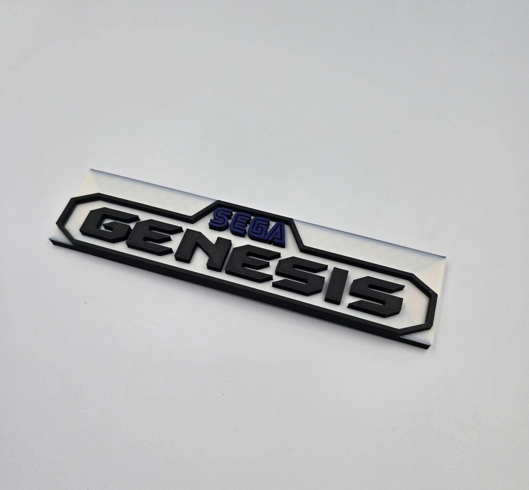 Sega Genisis 3d Printed Logo Large Lerpo3d - Etsy