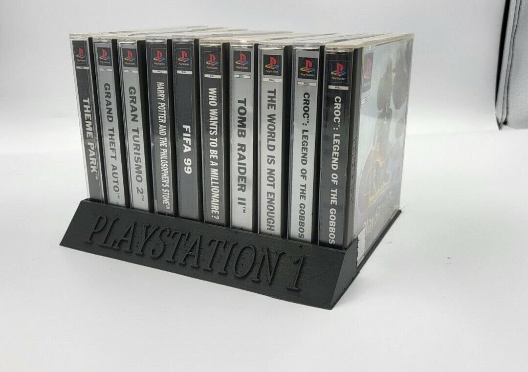 Ps1 Playstation One Games Display Stand Mount Holder - Etsy