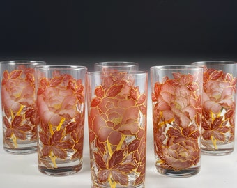 Floral Glassware - Etsy