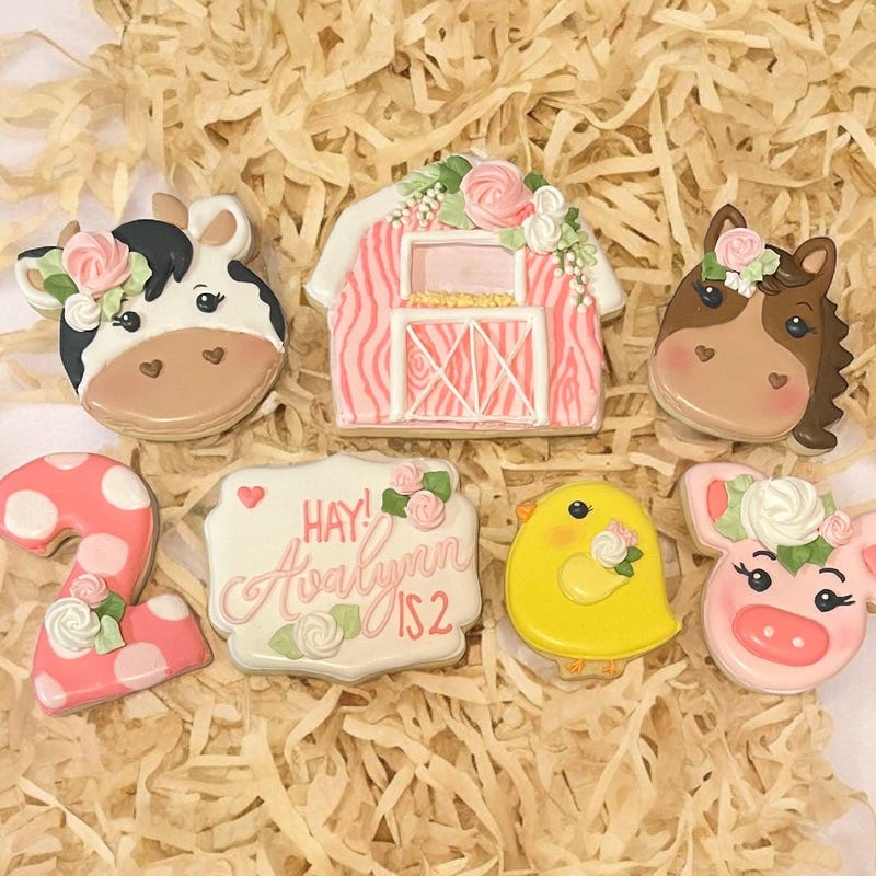 Farm Themed Sugar Cookies - Etsy