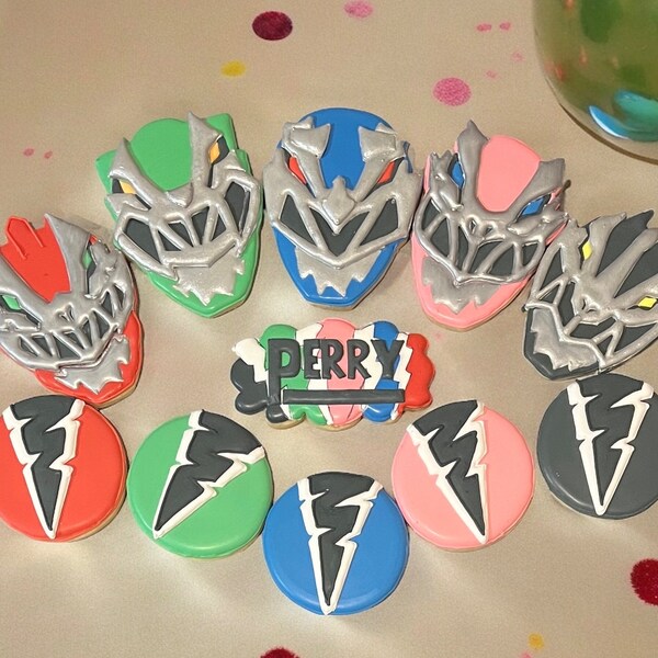 Power Ranger Cookie - Etsy
