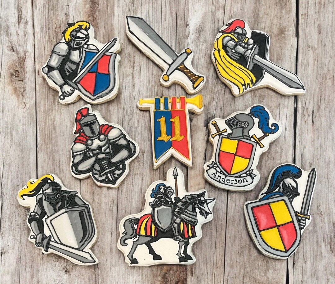 1 Dozen Knight in Shining Armor Medieval Sword Birthday Event Shower ...