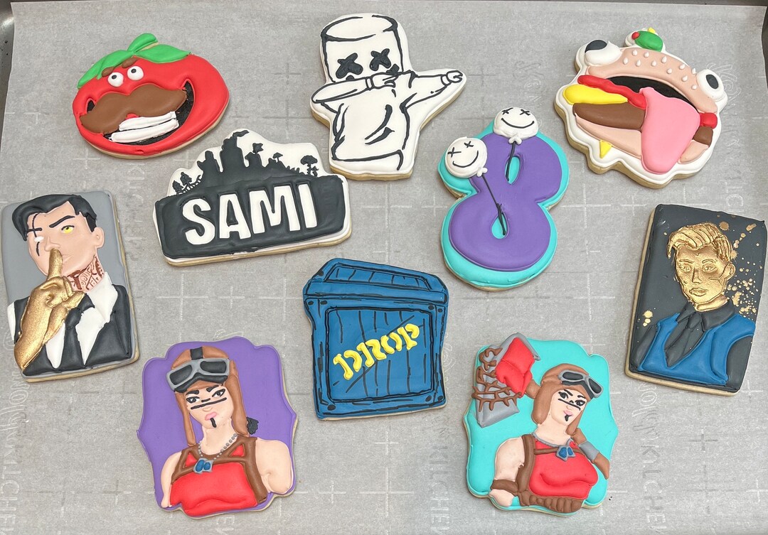 Gamer Themed Sugar Cookie Set Favors - Etsy