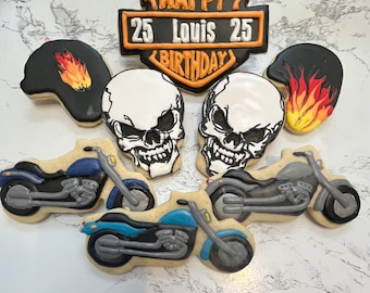 Harley Davidson Cookies - Etsy