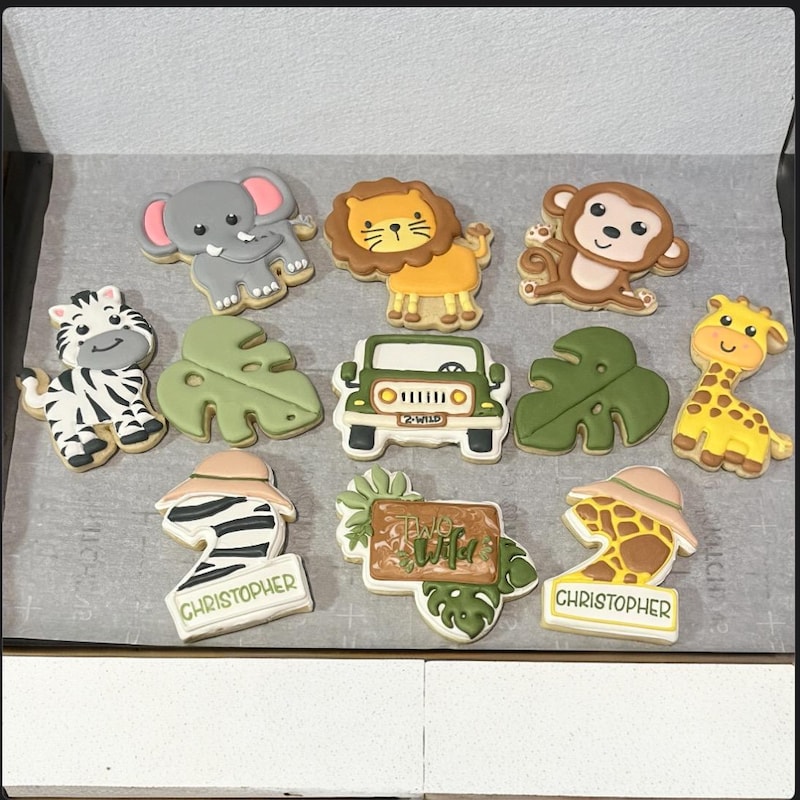 Wild One Safari Birthday Cookies - Etsy