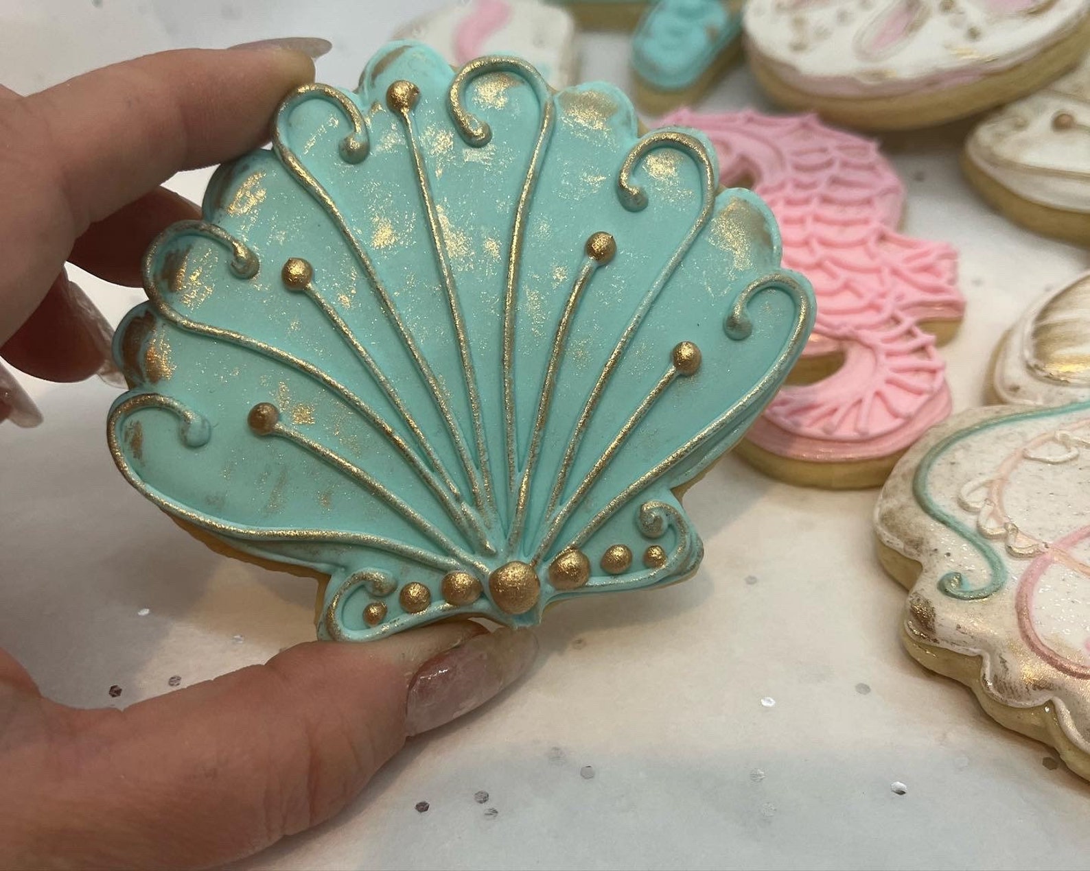 Custom Personalized Royal Icing Decorated Under the Sea - Etsy