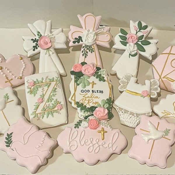 Baptism Cookies - Etsy
