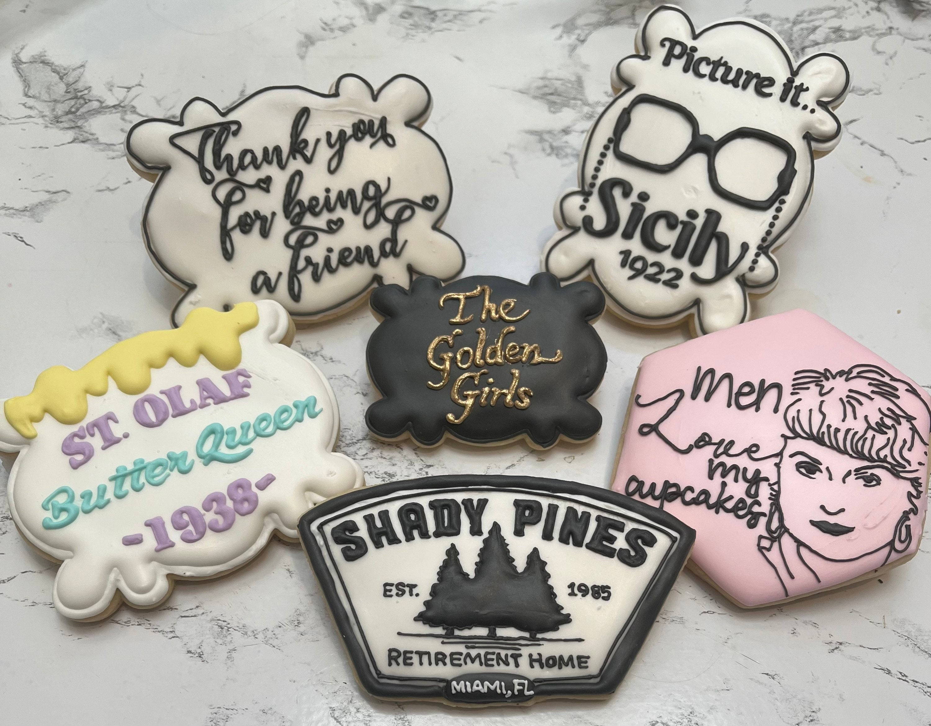 One Dozen Golden Girls Cookies - Etsy