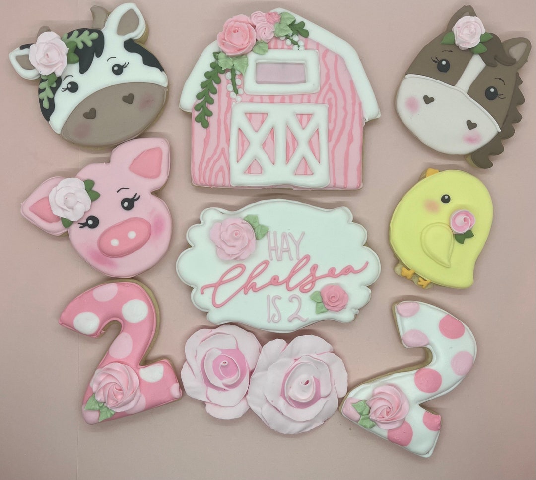Custom Personalized Royal Icing Decorated Farm House Farm - Etsy
