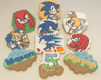 Sonic the Hedgehog Royal Icing Cookies - Etsy