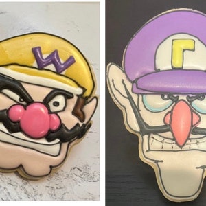 Custom Personalized Super Plumber Brothers Decorated Sugar Cookies ...
