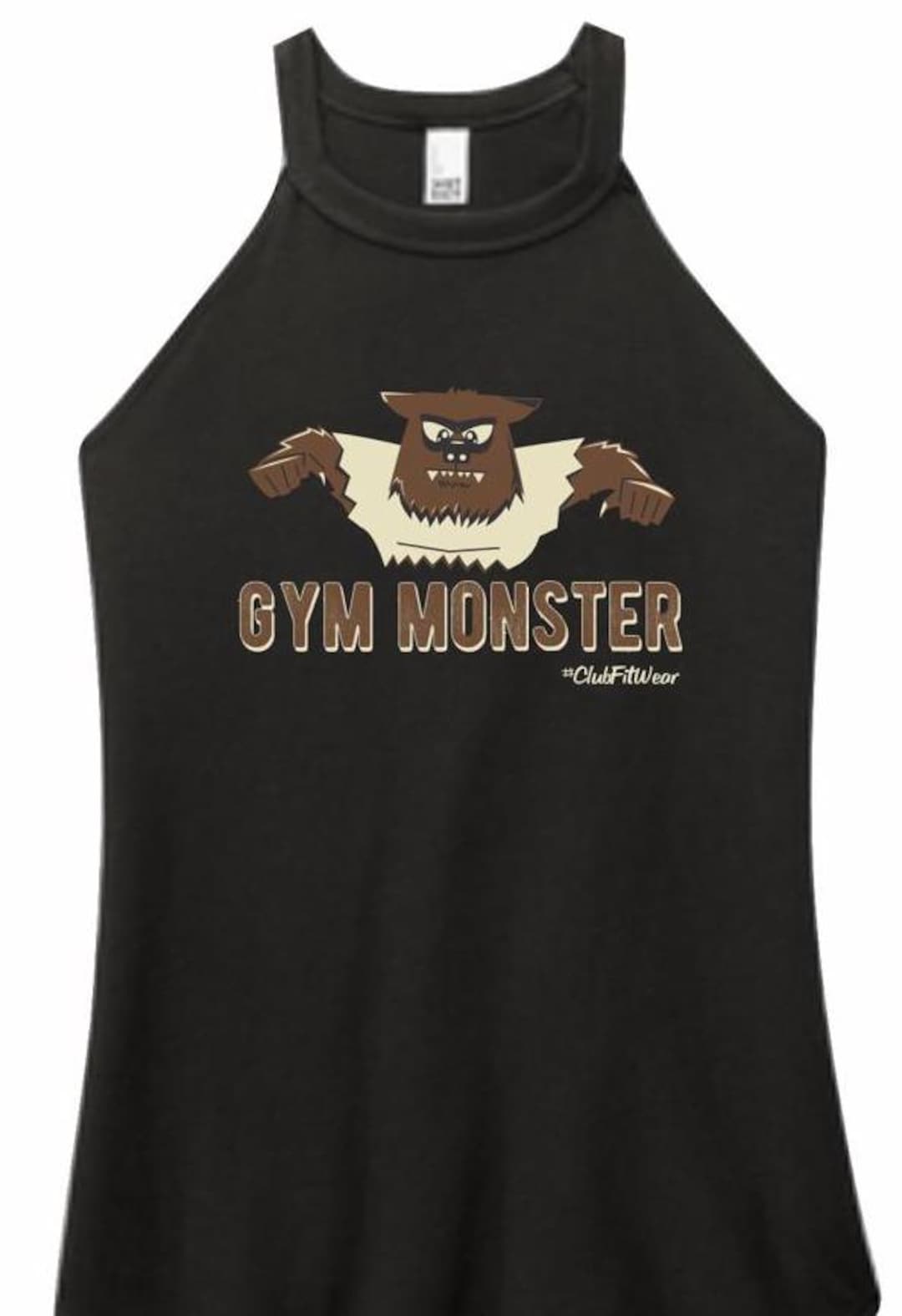 Gym Monster Werewolf - High Neck Rocker Tank - Clubfitwear (2c58) - Etsy