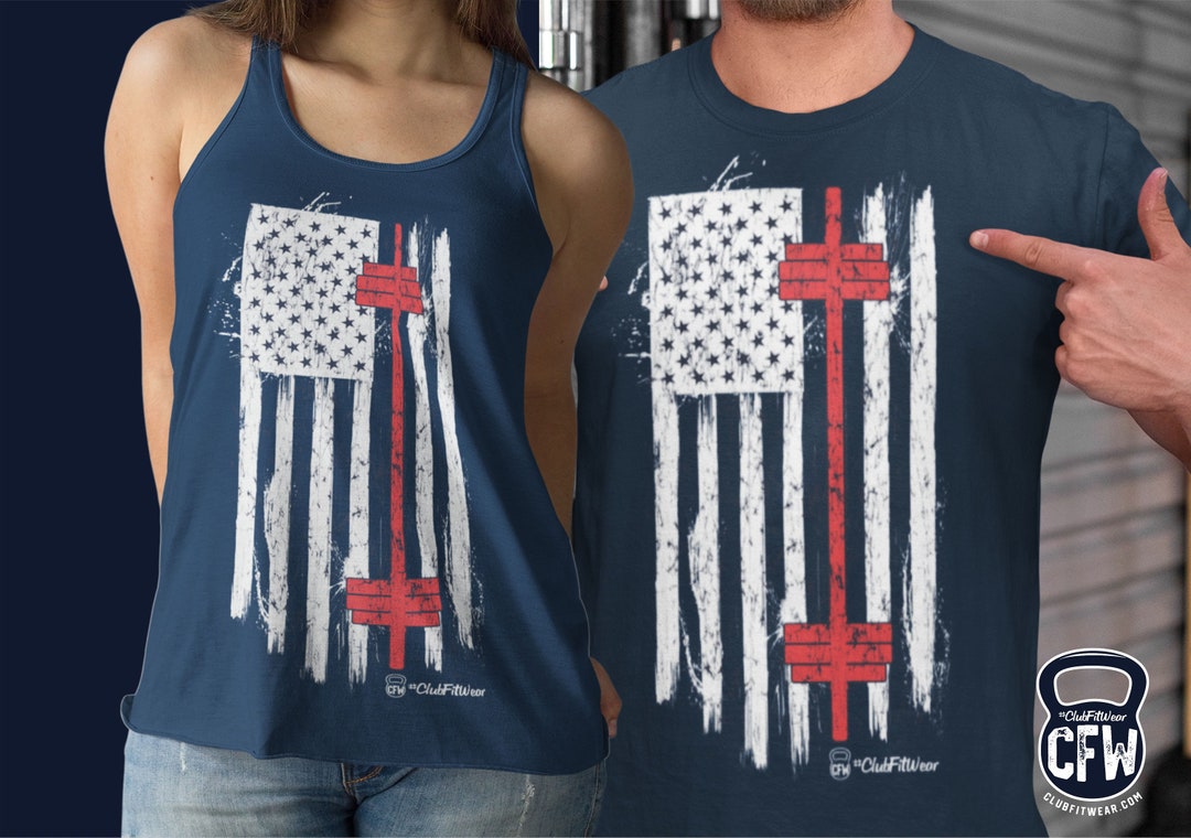Barbell Flag 2021 Workout Tank, Clubfitwear, Racerback Tank (2c119) - Etsy