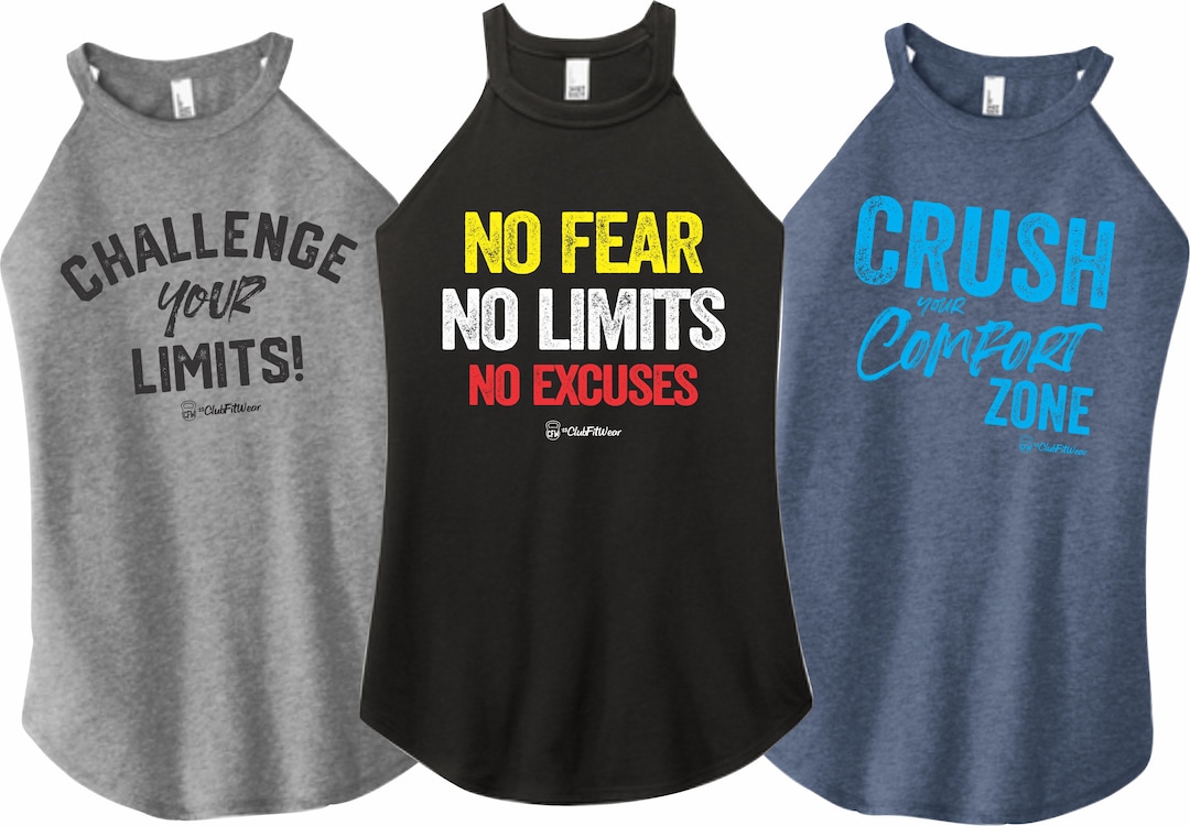 Challenge Yourself High Neck Rocker Tank Bundle - Clubfitwear (blk93 ...