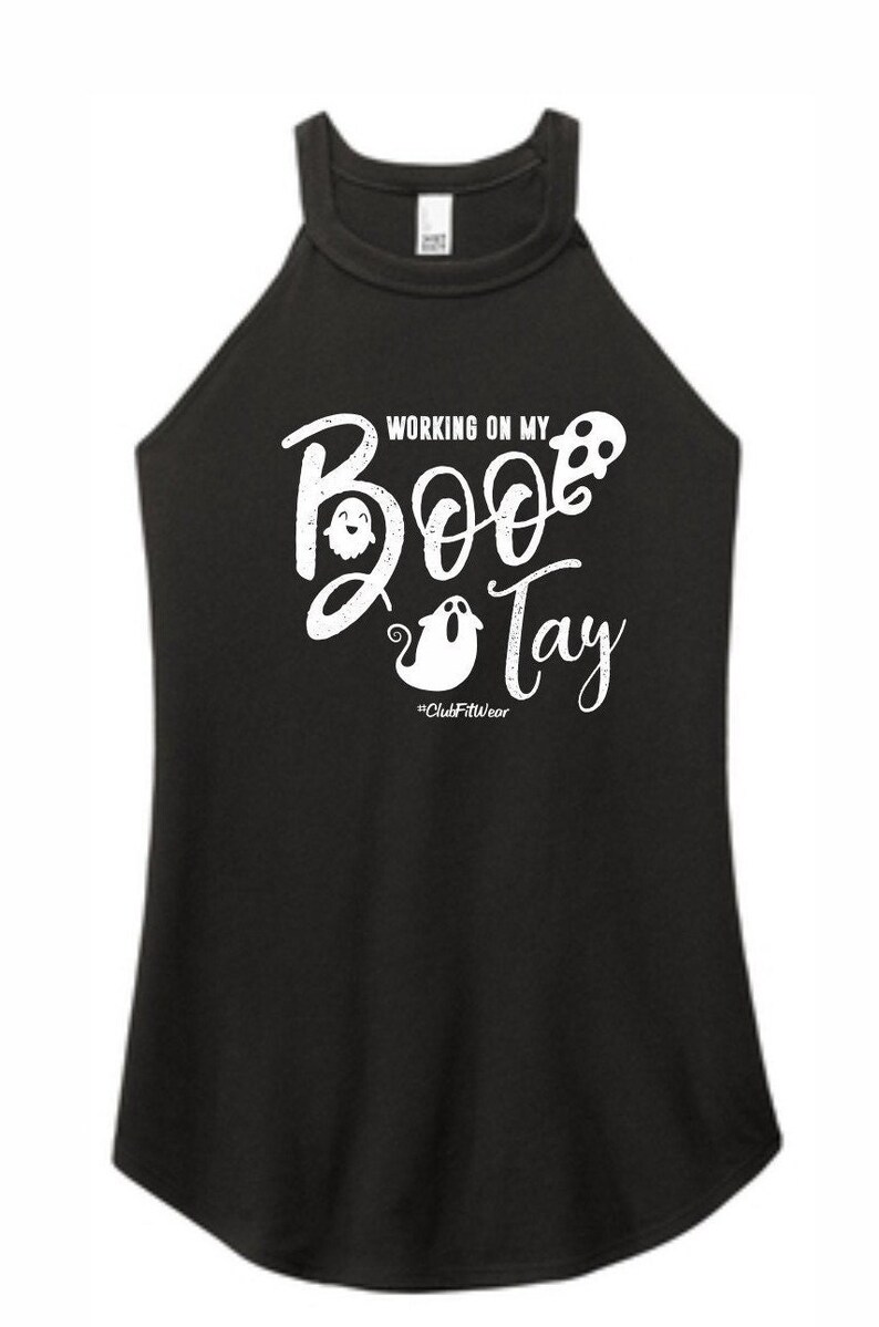 Working on My Boo Tay High Neck Rocker Tank Clubfitwear - Etsy