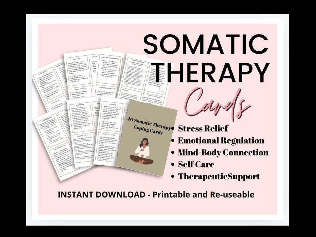 Somatic Therapy Coping Cards Somatic Exercises Trauma Coping Skills ...