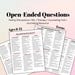 SEL Conversation Starter Cards for Kids & Teens Open Ended Questions ...