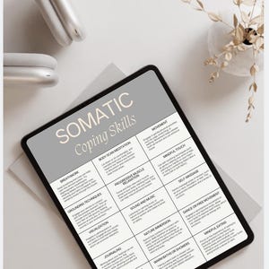 Somatic Therapy Coping Skills Somatic Tecniques Cheat Sheet Emotional ...