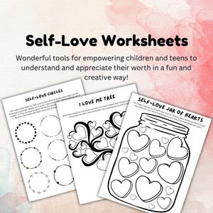 Children Self Love Confidence Worksheets for Kids and Teens Play ...