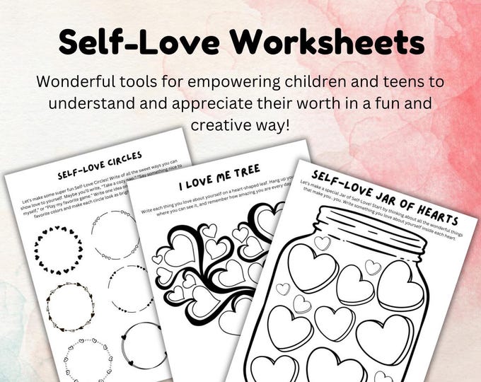 Self-love Sweethearts Valentine's Day Therapy Worksheet - Etsy