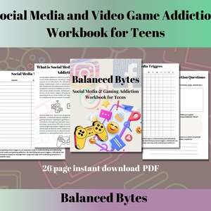 Device Addiction Screen Time Addiction Workbook for Teens With Internet ...