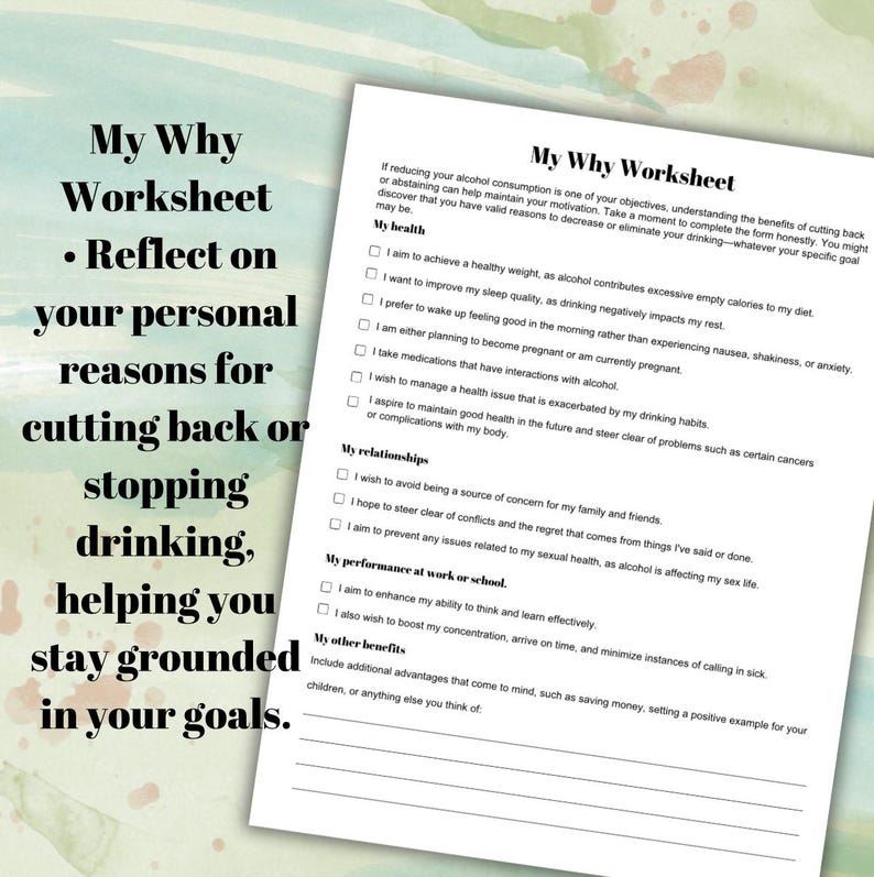 Alcohol Reset Guide: Habit Tracker & Drinking Diary (PDF) - Etsy