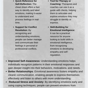 Understanding Your Emotions Are Telling You Therapy Reference Handout ...