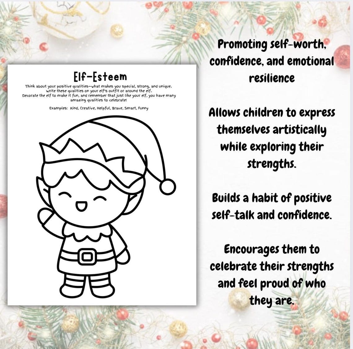 Kids Christmas Therapy Worksheets: Emotional Check-in Activities ...