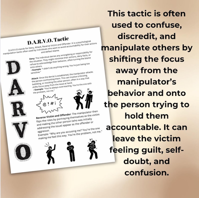 Healing Through DARVO Workbook for Survivors of Emotional Manipulation ...