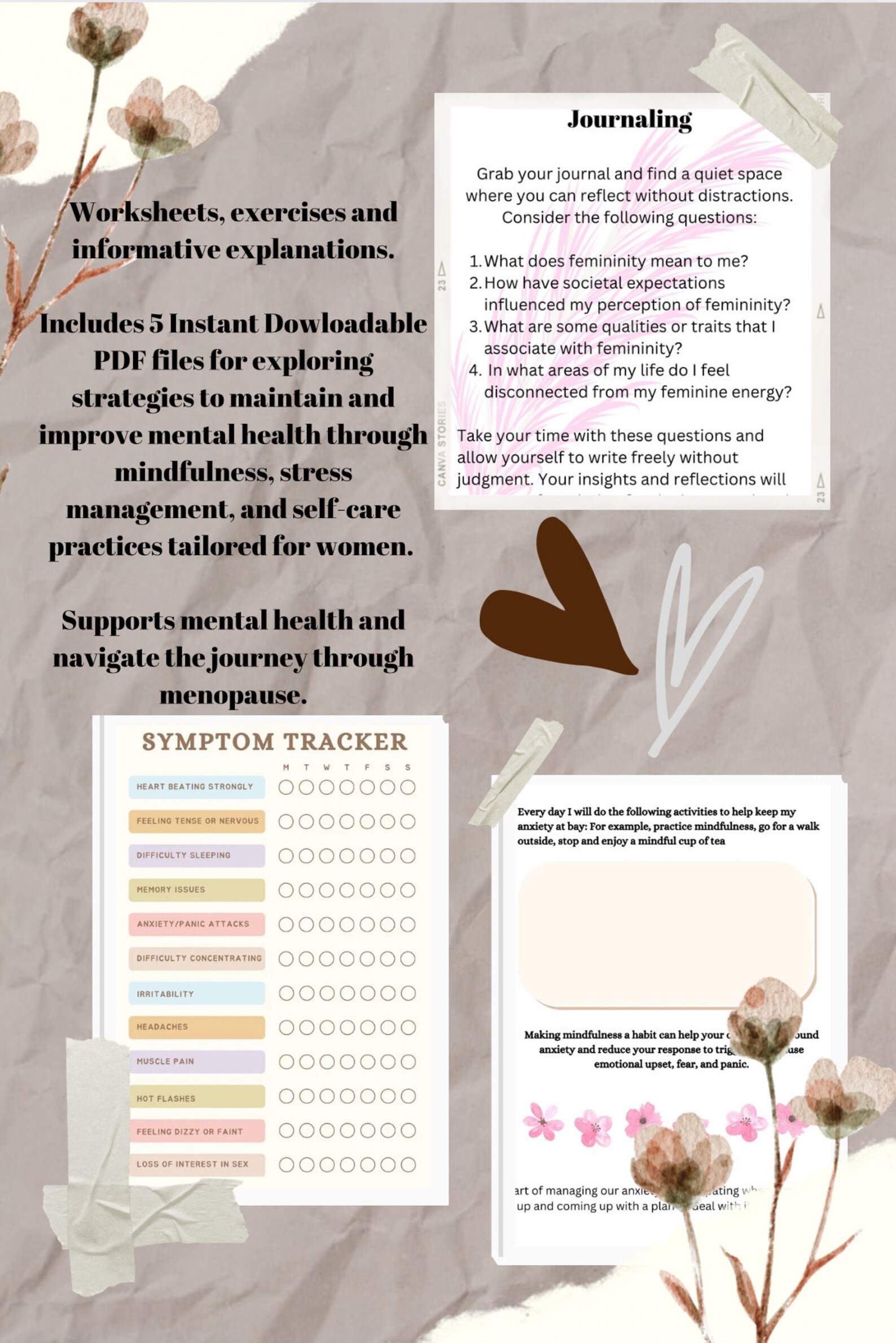 Menopause Toolbox Surviving the Changes of Life Menopause Worksheets ...