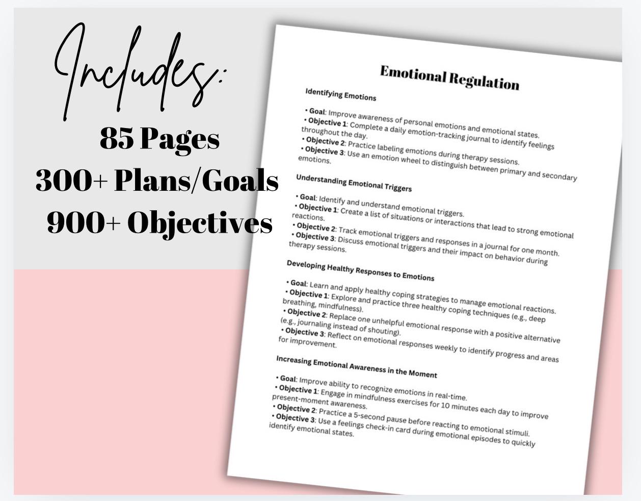 Therapy Goal Setting: Treatment Plans & Objectives (85 Pages) (PDF) - Etsy