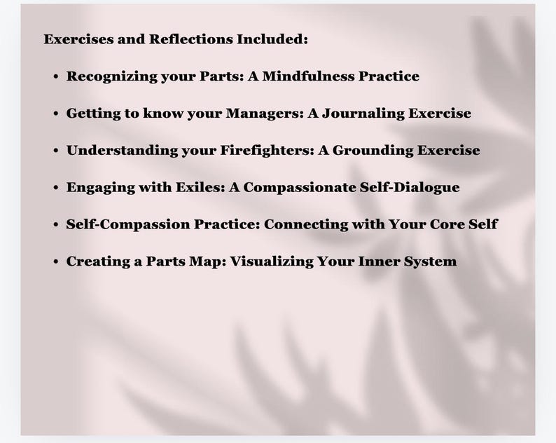 IFS Mapping Your Parts IFS Mapping Internal Family Systems Emotional ...