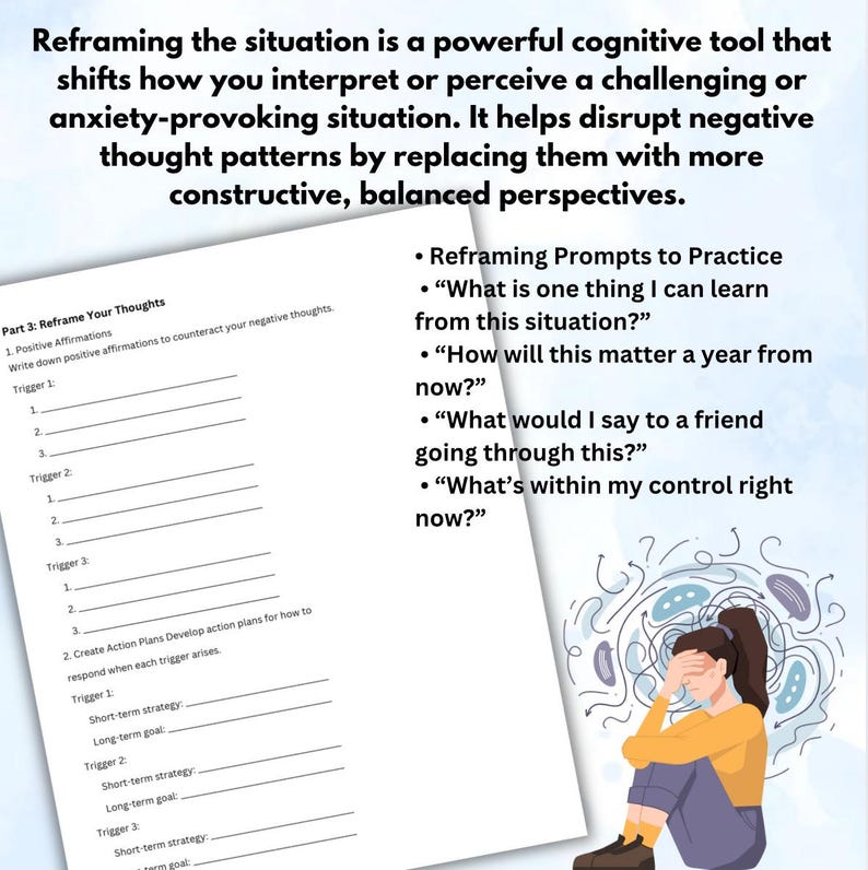 Managing Anxious Overthinking Coping With Anxiety Relief Worksheets ...