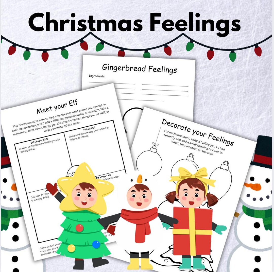 Christmas Activity Pages Printable Children Xmas Holiday Worksheets for ...