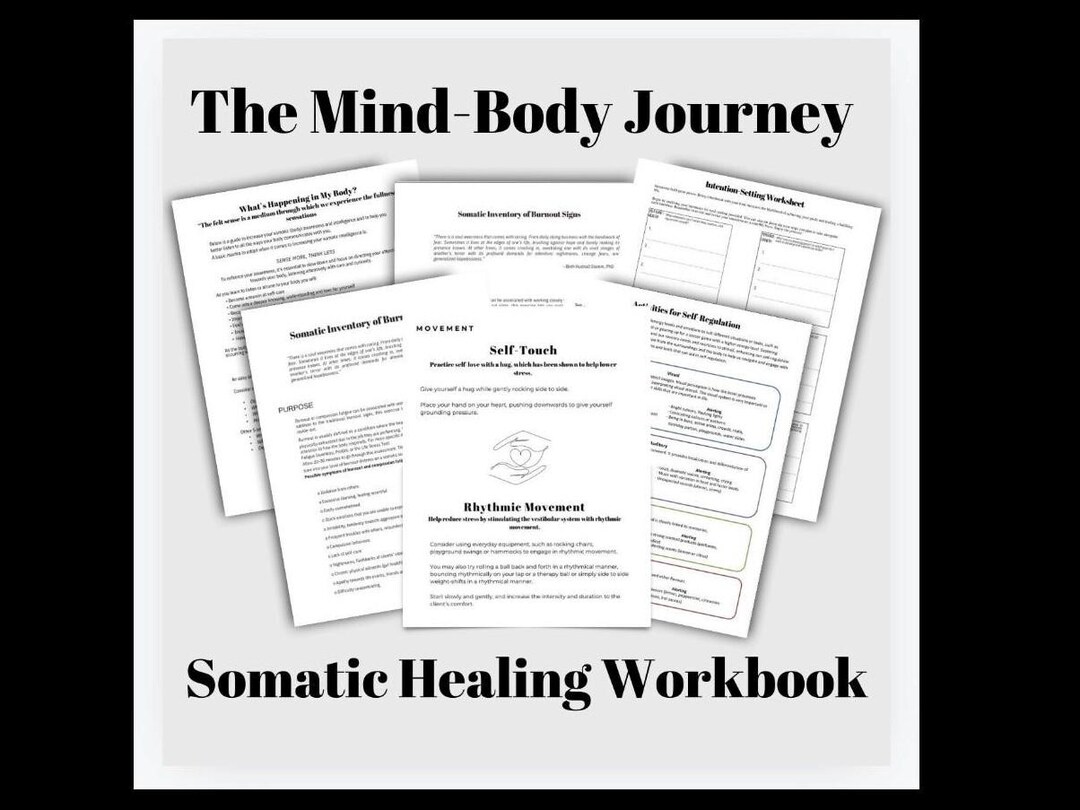 Somatic Healing Workbook Vagus Nerve & Polyvagal Therapy Nervous System ...