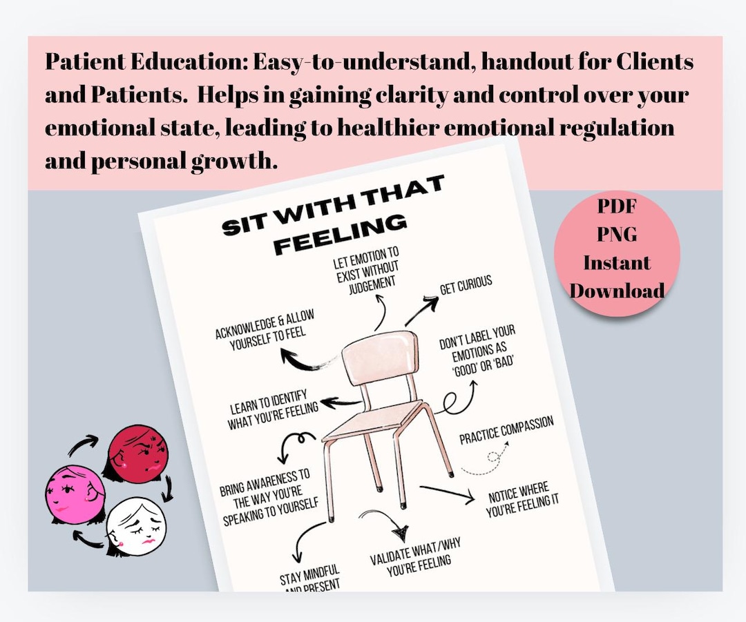 Sitting With Our Emotions Therapist Toolkit Emotional Self Awareness ...