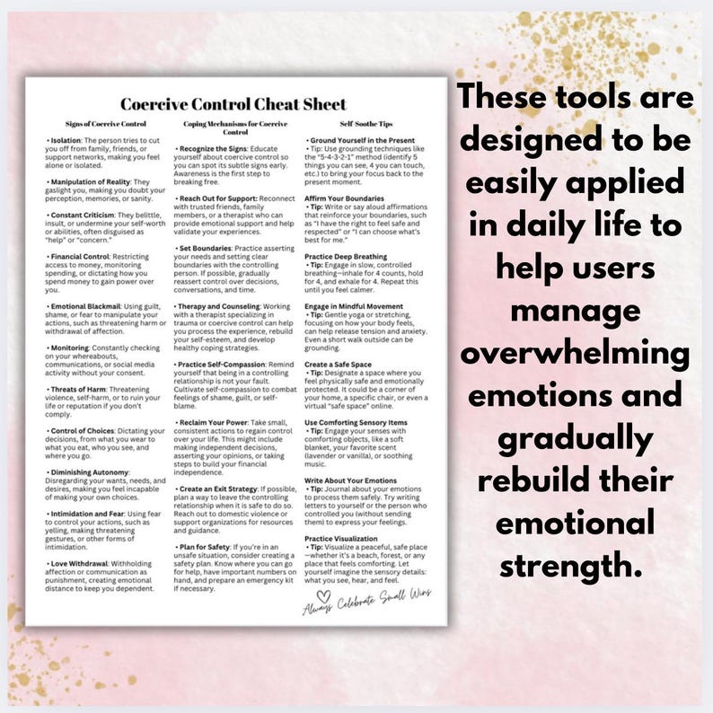 Coercive Control Recover Guide Psychological and Emotional Abuse ...