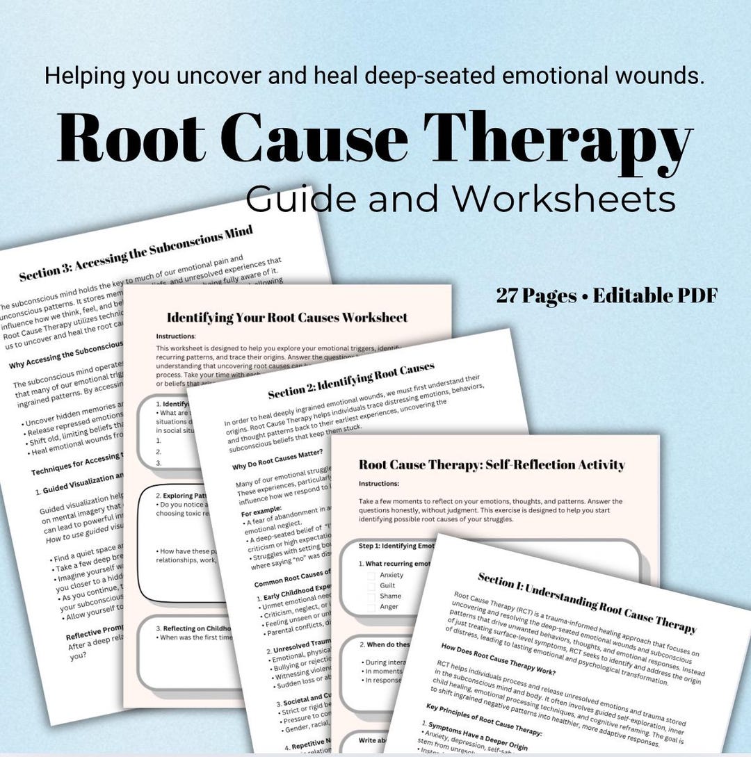 Root Cause Therapy Guide Emotional Healing Roadmap Processing and ...