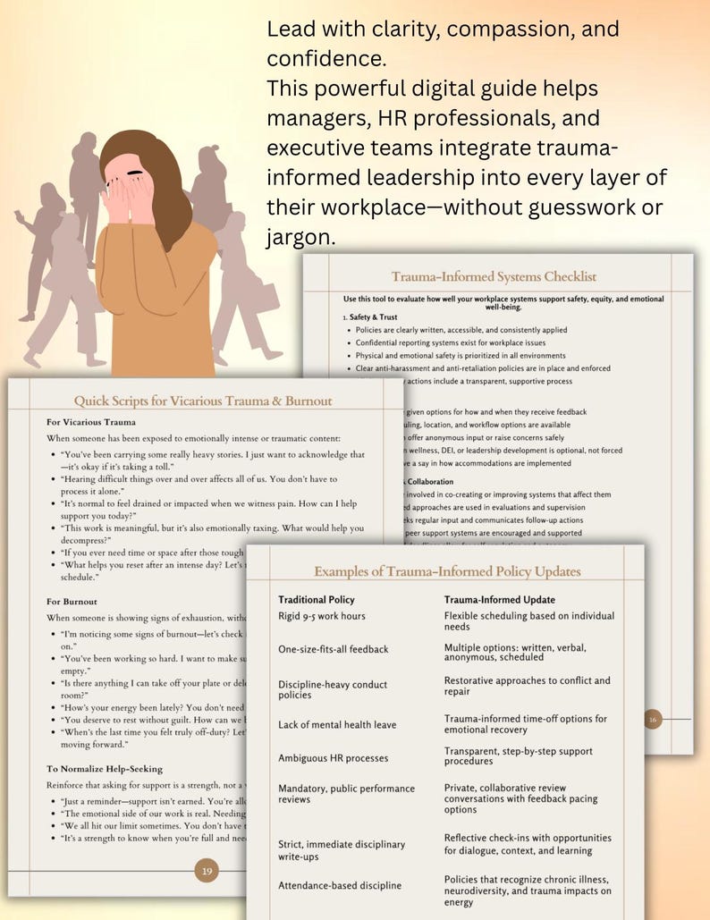 Workplace Trauma-informed Leadership Guide HR Manager Toolkit ...